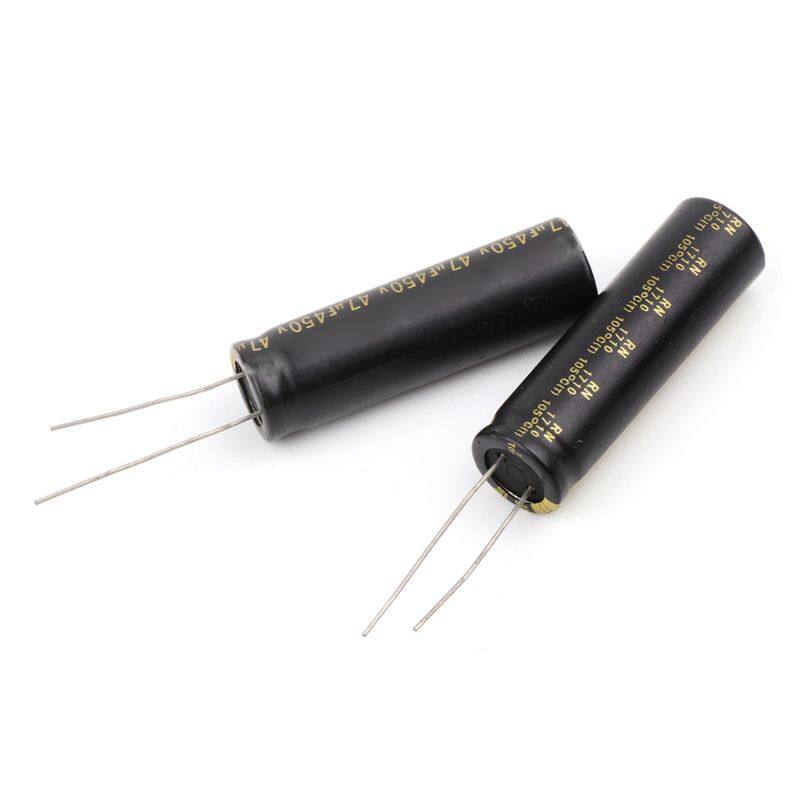 【lowest price】5pcs 450V 47UF Aluminum Electrolytic Capacitors For LCD ...