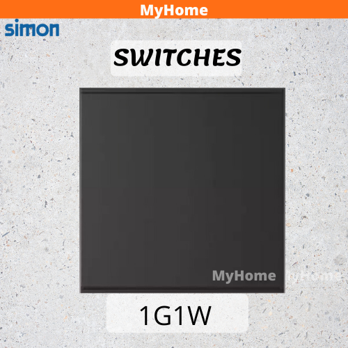 SIRIM Simon E6 Series Electric Wall Switch Socket Matt Black Modern ...
