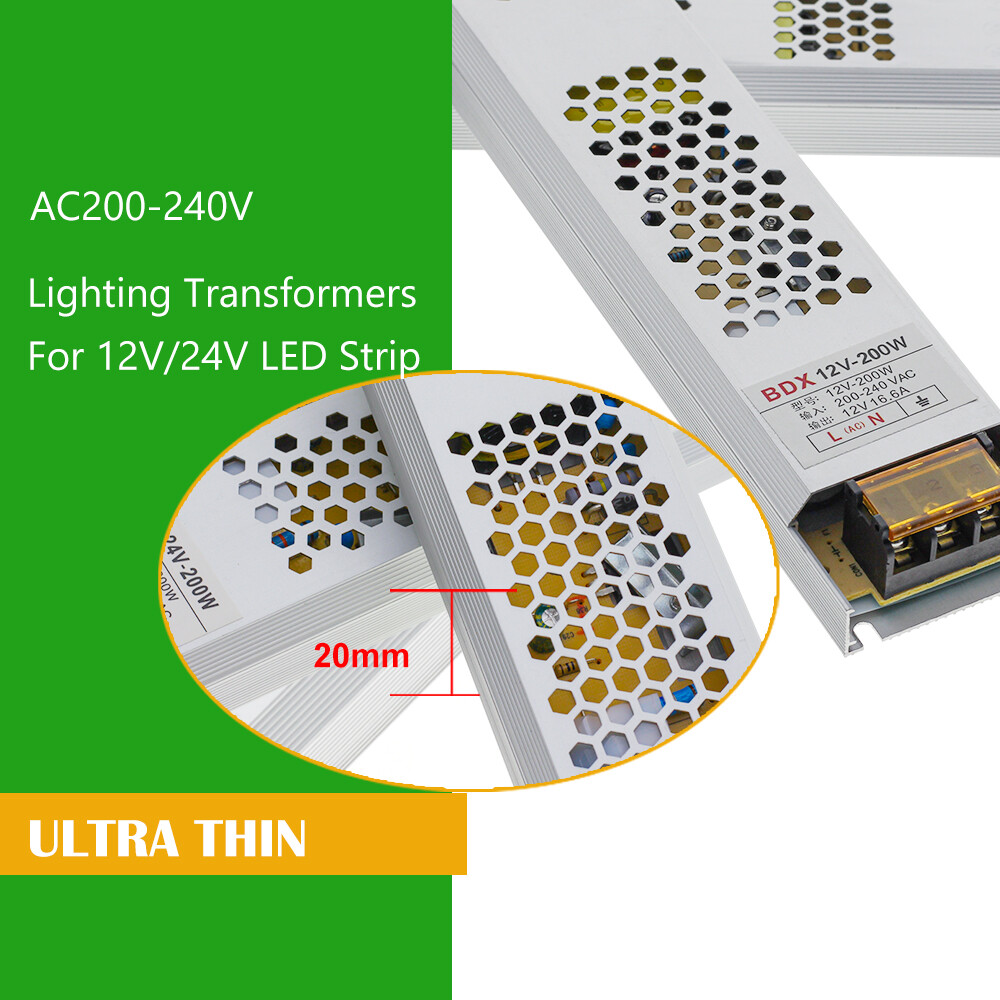 Ultra Thin Power Supply Led Driver DC12V DC24V 60W 100W 150W 200W 300W ...