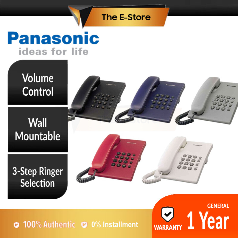 Panasonic Basic Single Line Phone | KX-TS500ML KX-TS500 (Office Phone Hand Phone Telefon Talian ...