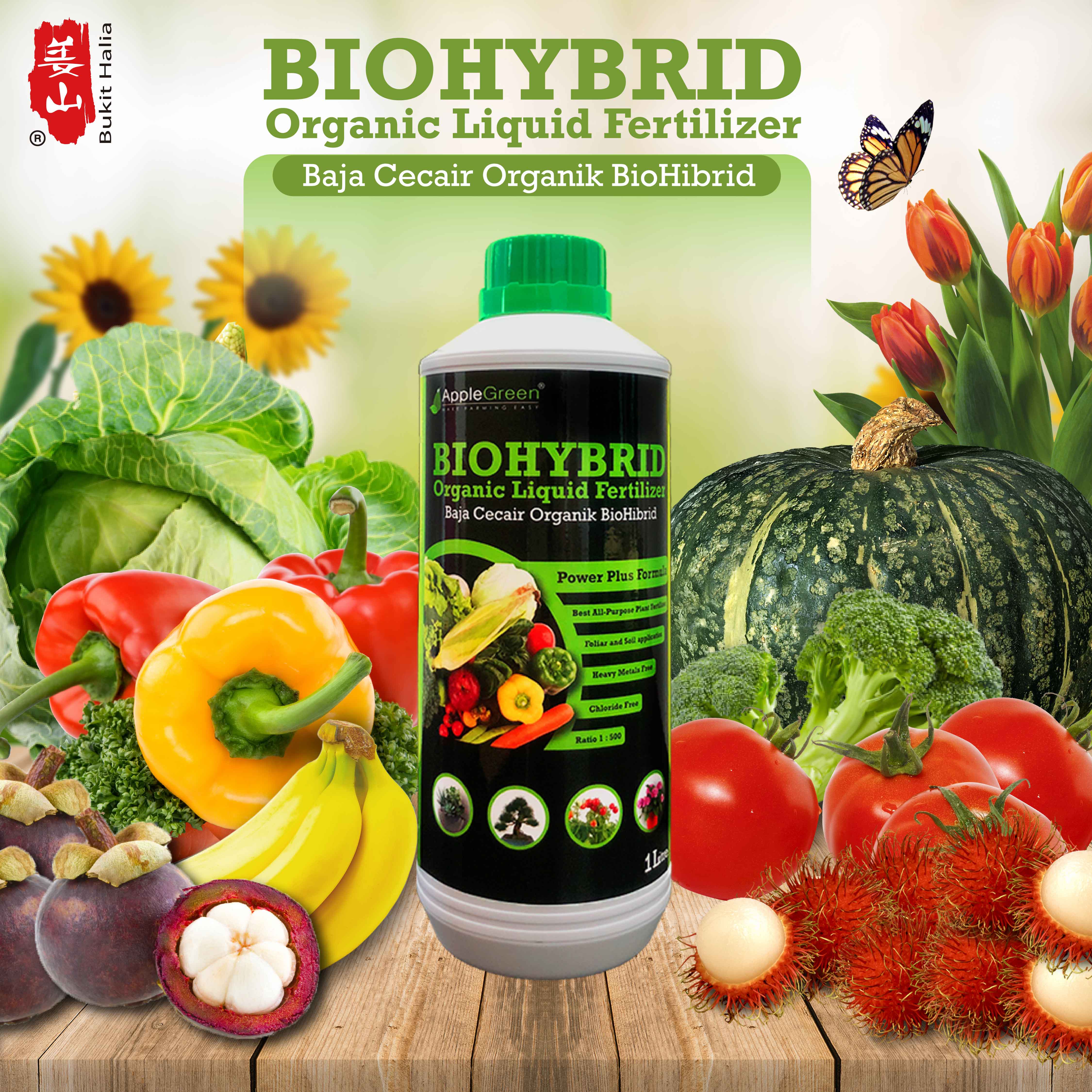 [READY STOCK] BIOHYBRID Organic Liquid Fertilizer 5Litre / 1Litre ...