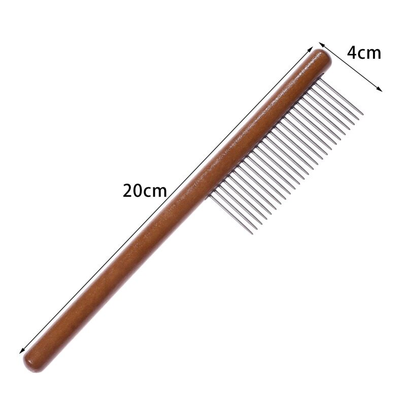Solid wood pet comb beauty tool, suitable for cats, dogs and rabbits ...