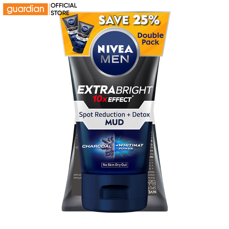 Nivea Men Extra Bright Spot Reduction Mud Foam 100G PO2# | Lazada