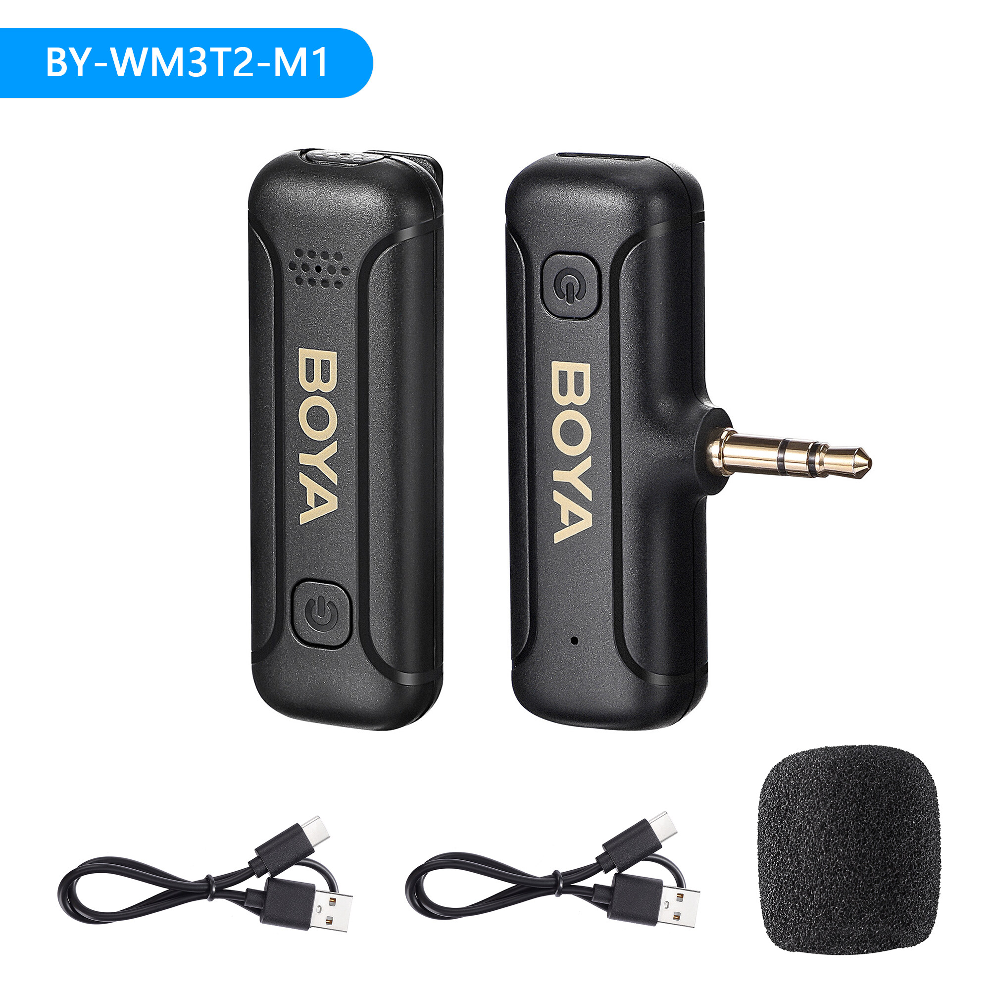 BOYA BY-WM3T2 M1/M2 Mini 2.4GHz Wireless Microphone Omnidirectional Portable Wireless Lavalier ...