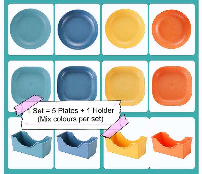 Perfect Gift PRICE BELOW RM10 !!! Premium Plates Set for multipurpose ...