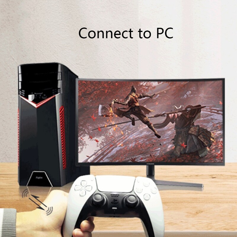USB Wireless Controller Converter อะแดปเตอร์ที่รองรับบลูทูธสำหรับ PS5/Switch/PS4/PS3/PC Gaming ...