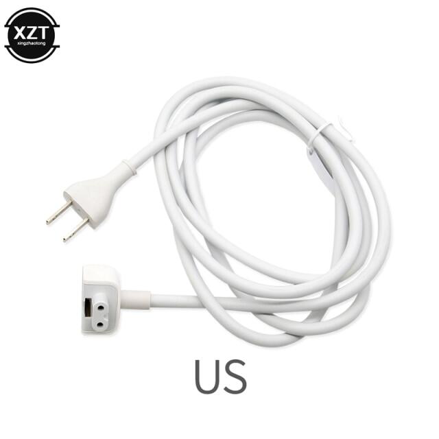 1.8M AC Power Adapter EU Europe US Plug Extension Cable for Mac MacBook ...