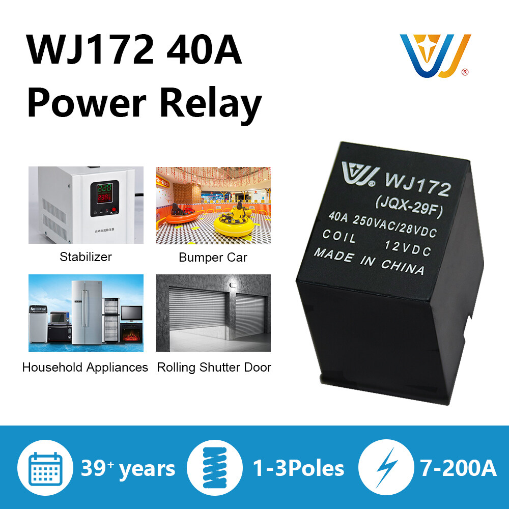 WJ172 40A 250VAC Power Relay 12V 6 Pins Power Relay JQX-29F Mini PCB ...