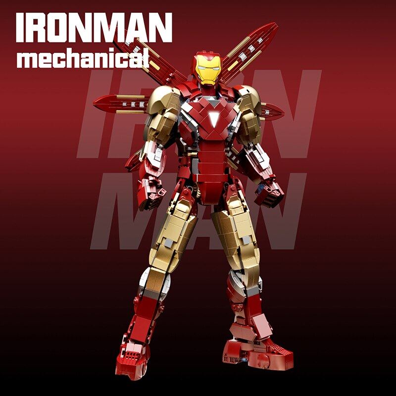 LEGO New Marvel Movie Iron Man MK85 Mecha Tony Stark Mecha Building ...