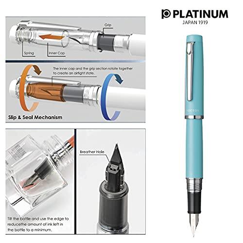 Platinum Fountain Anoun Burst Pen Procedon # 52 Turquoise Blue Create ...