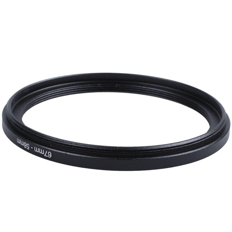 67mm-58mm 67mm to 58mm Black Step Down Ring Adapter for Camera ...