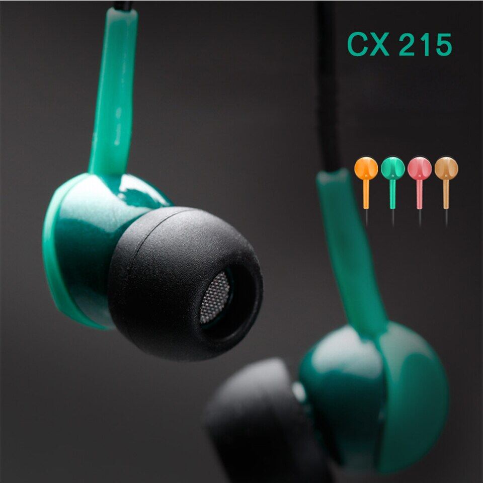 Sennheiser CX215 Deep Bass Stereo Earphone 3.5mm Wired Headset Sport ...