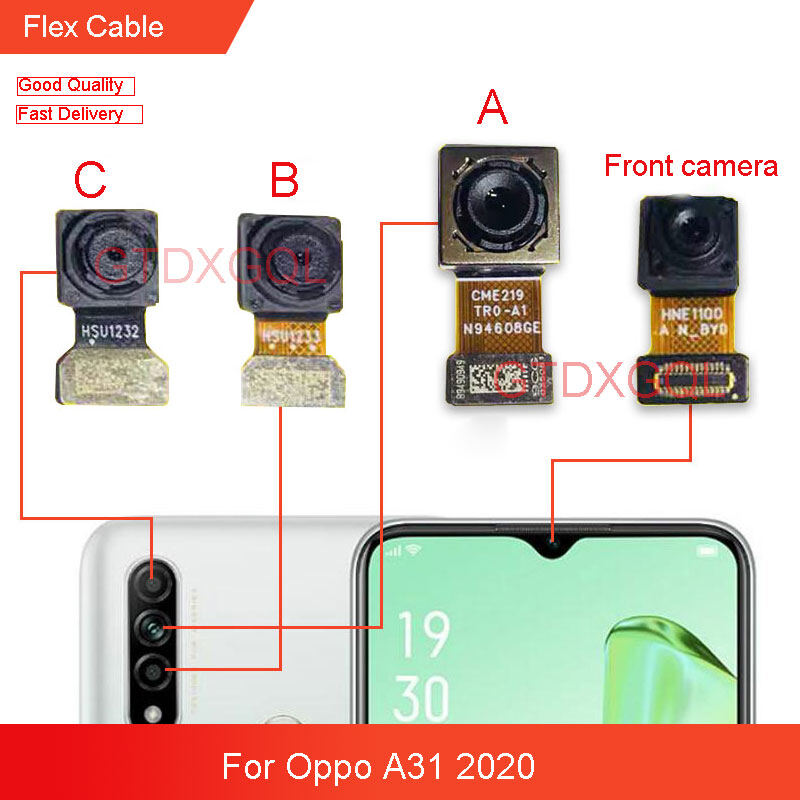 Original Front Back Camera For Oppo A31 2020 Main Facing Camera Module ...
