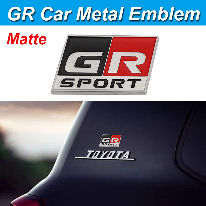1 Piece For GR Sport Logo Car Body Emblem Sticker Auto Rear Trunk Badge ...