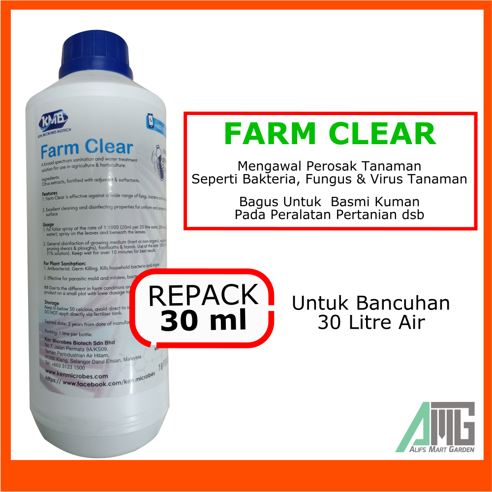 FARM CLEAR Kawalan Fungus Kulat Bakteria Disinfeksi Alatan Kebun | Lazada