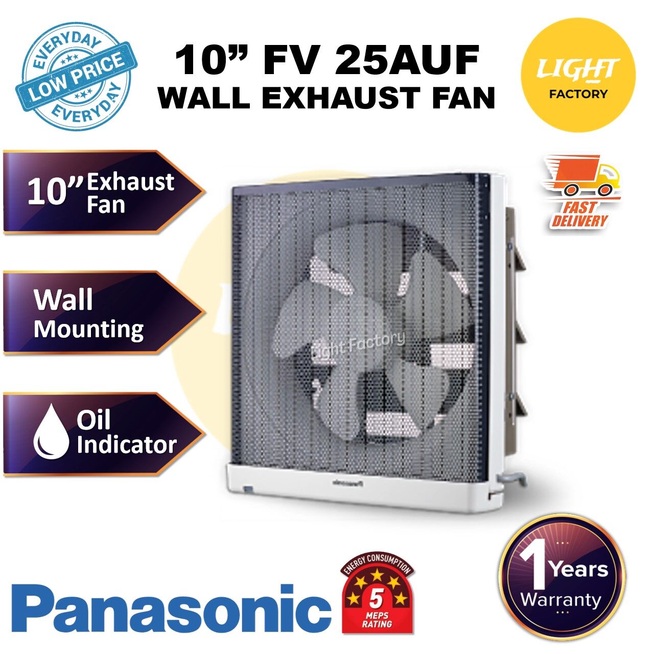 KDK Wall Exhaust Fan 20ALH 8" 25ALH 10" 25AUFA 10Inch Exhaust Fan ...