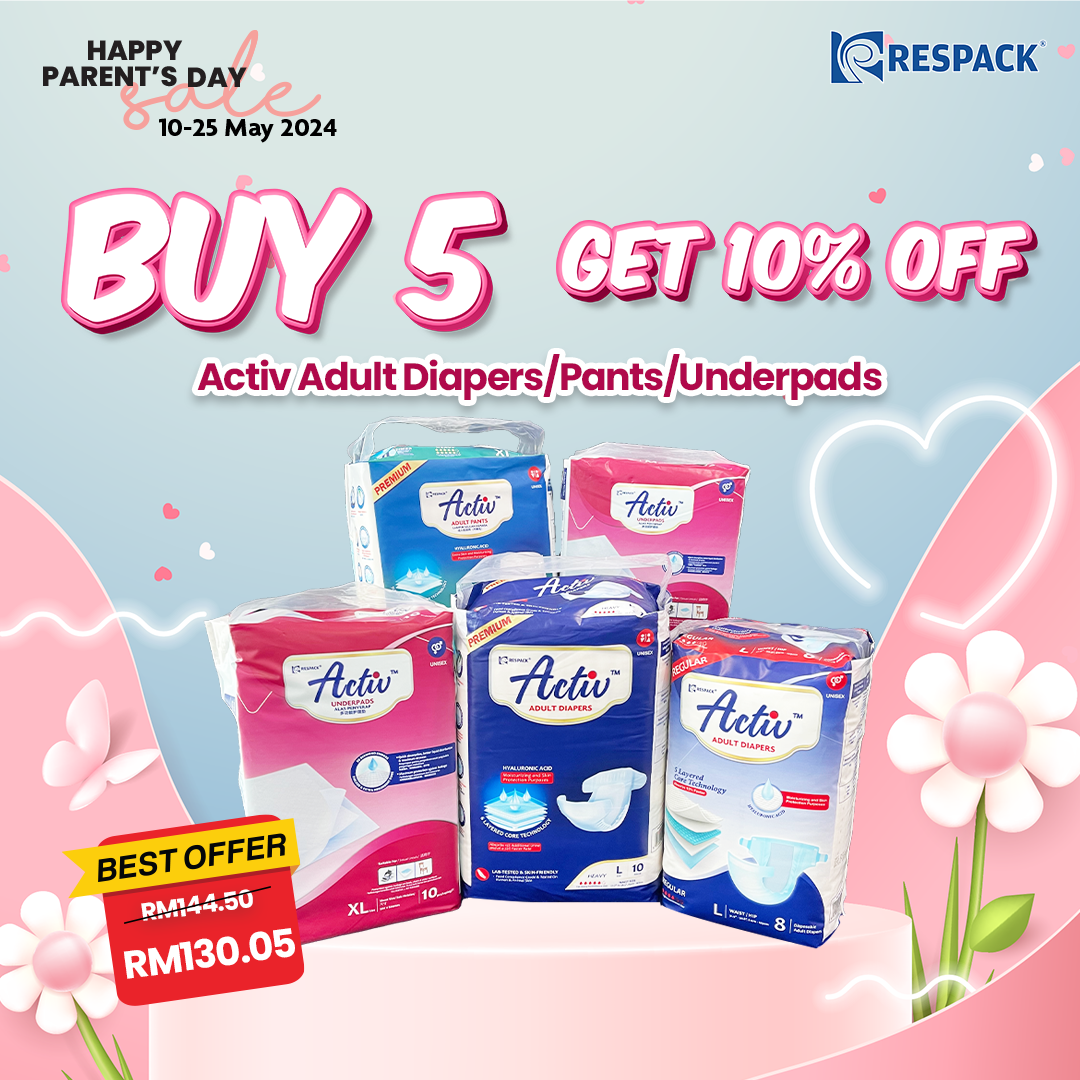 Activ Premium Adult Diapers Super High Absorption - Size XL 10's | Lazada