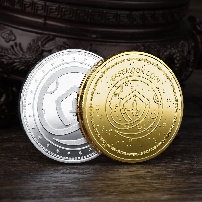 TANG SAFEMOON COIN Digital Money Coin Gold or Silver Plated Crypto Coin ...