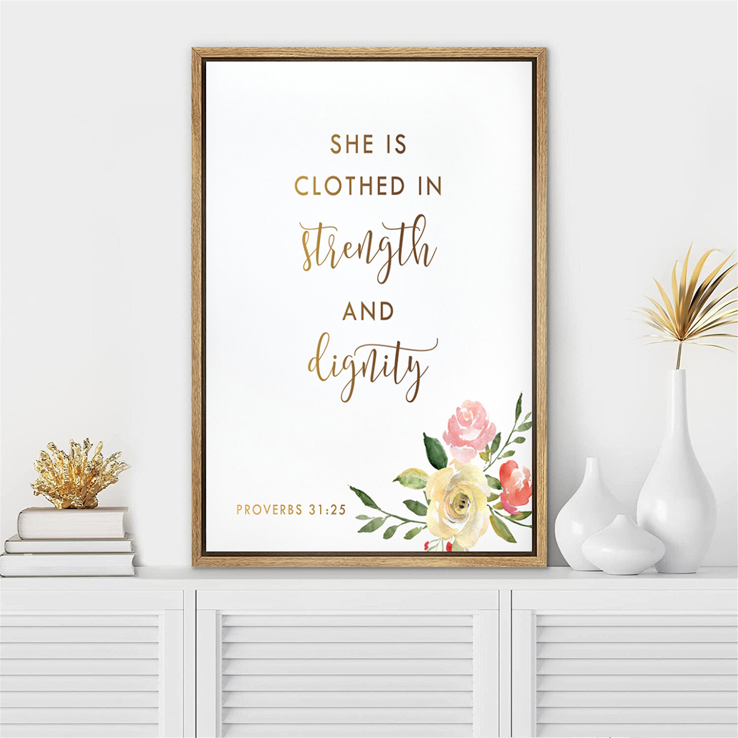 Poster kitab Injil ayat Alkitab seni dinding gambar lukisan kanvas ...