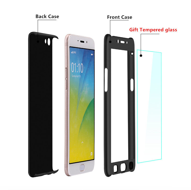 สำหรับ OPPO A57 CPH1701 360องศา All-Around เต็มรูปแบบป้องกันรอยขีดข่วน ...