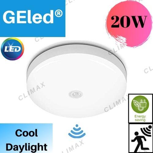 GEled 20W LED Ceiling Light c/w Motion Sensors - 6500K (Round) | Lazada