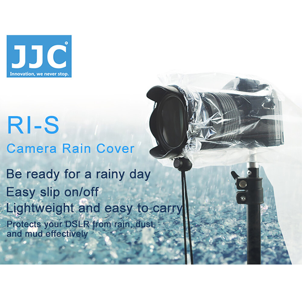 โปรโมชั่น JJC กล้องกันน้ำฝนผ้าคลุมกันฝนสำหรับ Canon Nikon Sony Fuji Panasonic กล้อง DSLR SLR ...