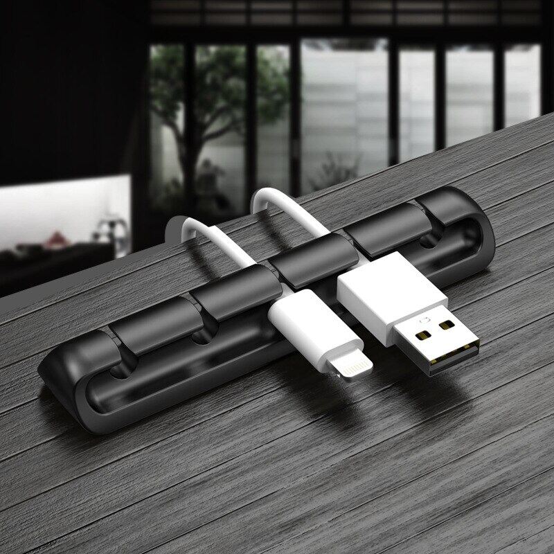 สายเคเบิลแบบพกพา Winder USB สายคลิปจัดระเบียบเดสก์ท็อปการจัดการขนาดเล็ก ...