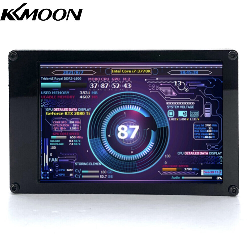 KKmoon 3.5 Inch IPS Display Screen Secondary Screen Mini Monitor ...