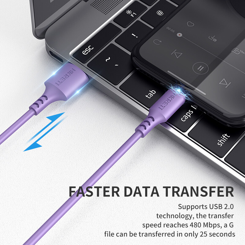 HKRETI genuine brand mobile phone fast charging USB cable, 2.4A ...