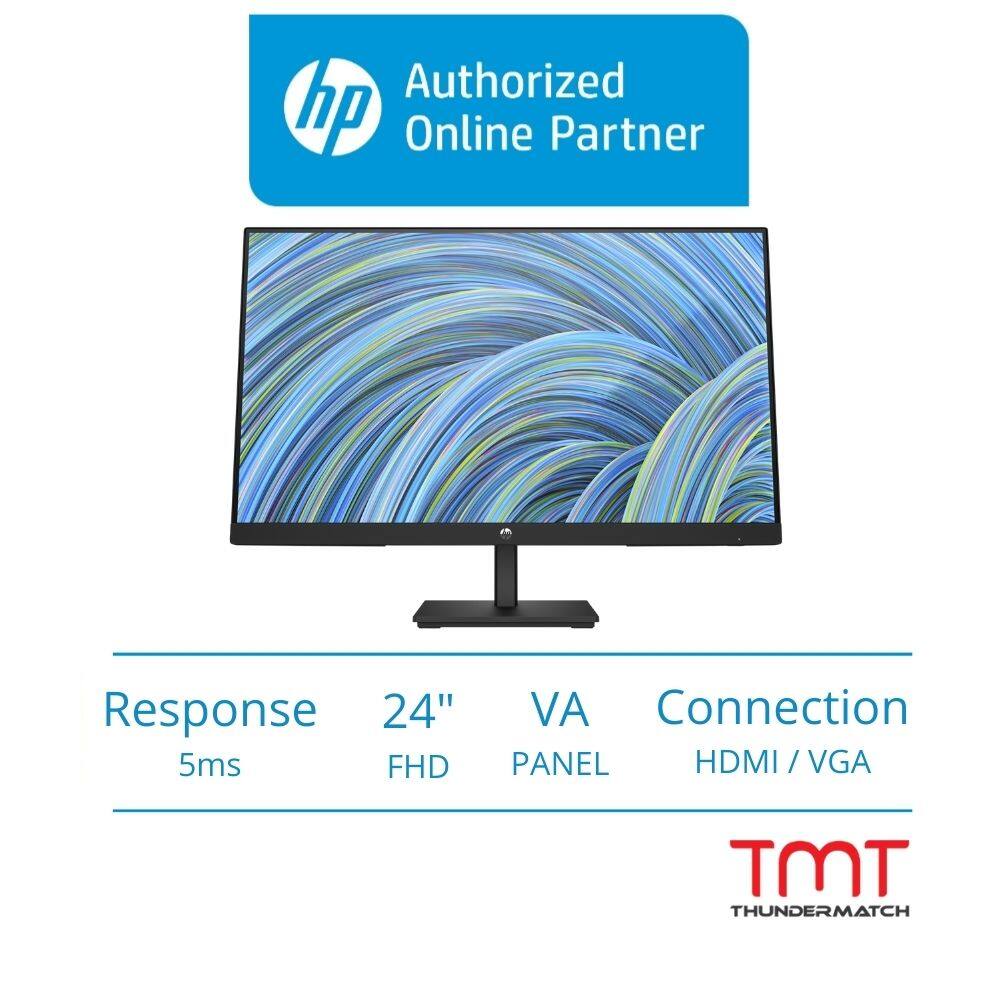 HP V24V Monitor 65P63AA | 24" / 5ms / FHD | VA Panel | HDMI / VGA | Low ...