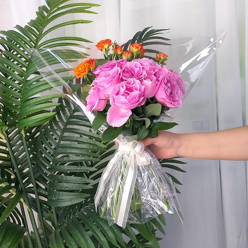 50PcsSet Transparent Cellophane Flower Wrapping Paper Waterproof ...