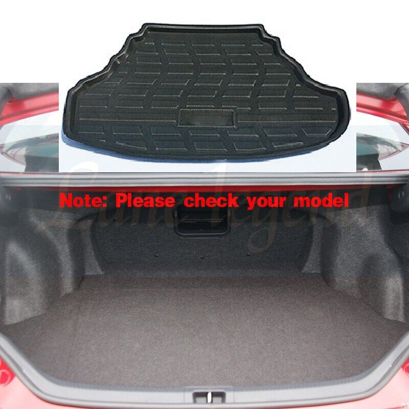 ด้านหลัง Trunk Cargo Mat ถาด Boot Liner พรมชั้นโคลน Kick Protector ...