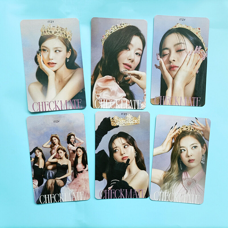 6pcs/set ITZY photocards CHECKMATE collection card Postcard | Lazada PH