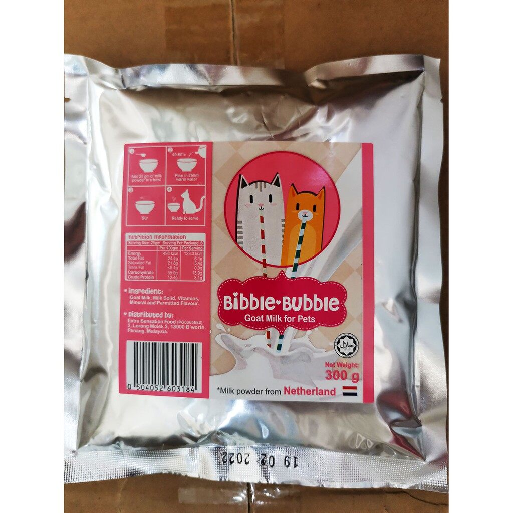 Bibble Bubble Goat Milk Powder from Netherland - 300G (For Cats, Dogs ...
