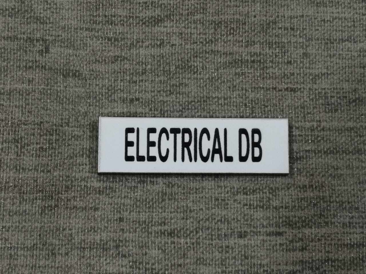 Electrical DB, Cabinet & Equipment Name Tag (Accept Custom Made)1-12Pcs ...