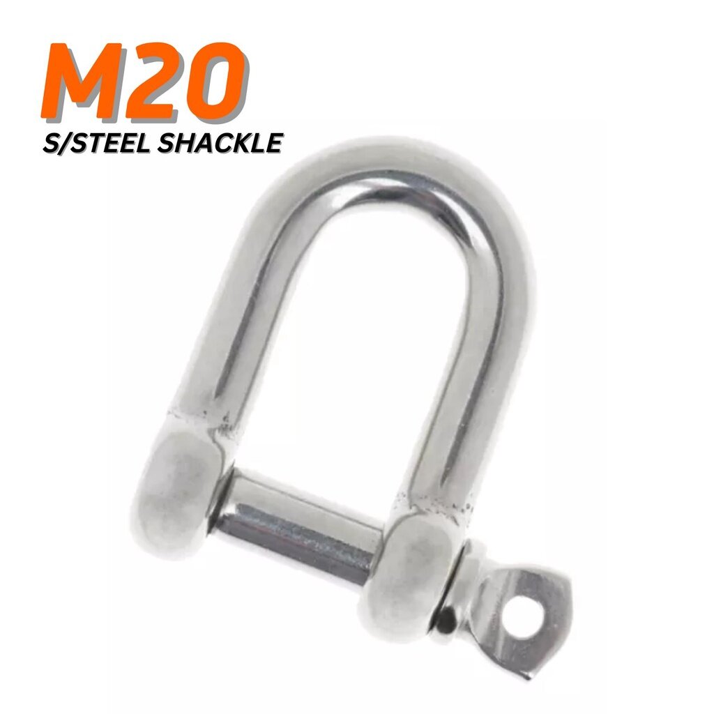 M16 M18 M20 Stainless Steel 304 U shaped Shackle Hook Screw Pin Bow ...