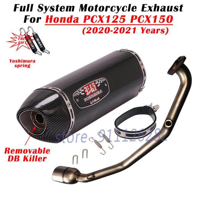 ระบบท่อไอเสียด้านหน้าสำหรับรถจักรยานยนต์ Honda PCX125 PCX150 PCX 125 ...