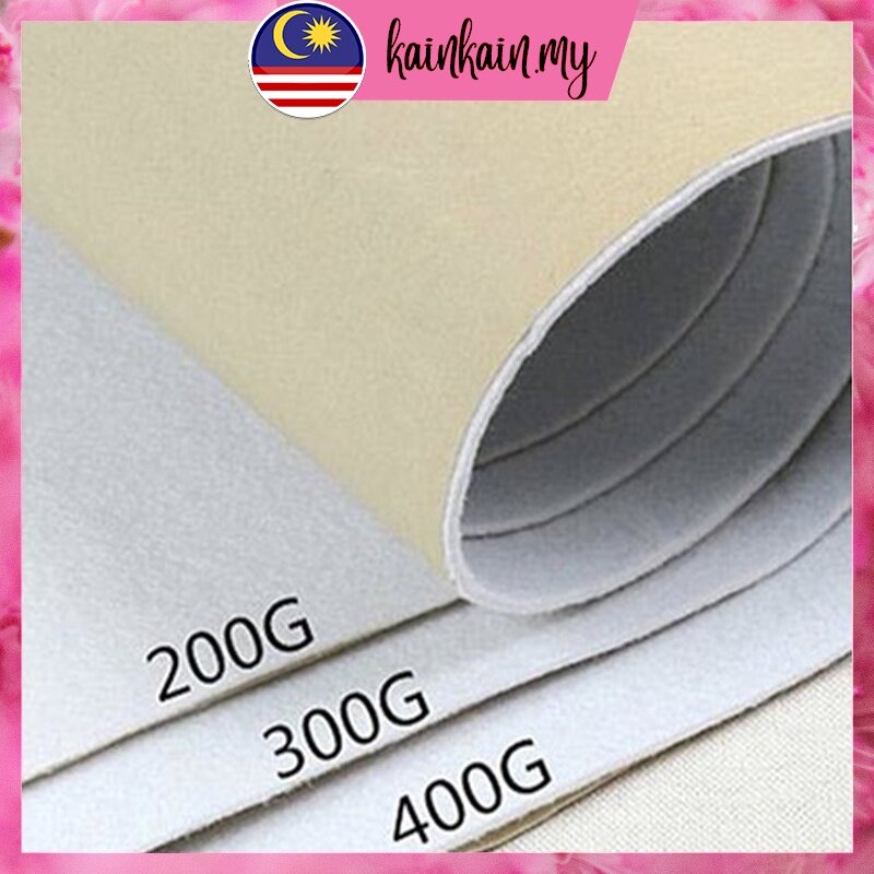 🌸 Self Adhesive Batting Sticker 200g / 300g / 400g Melekat Kain Gam ...