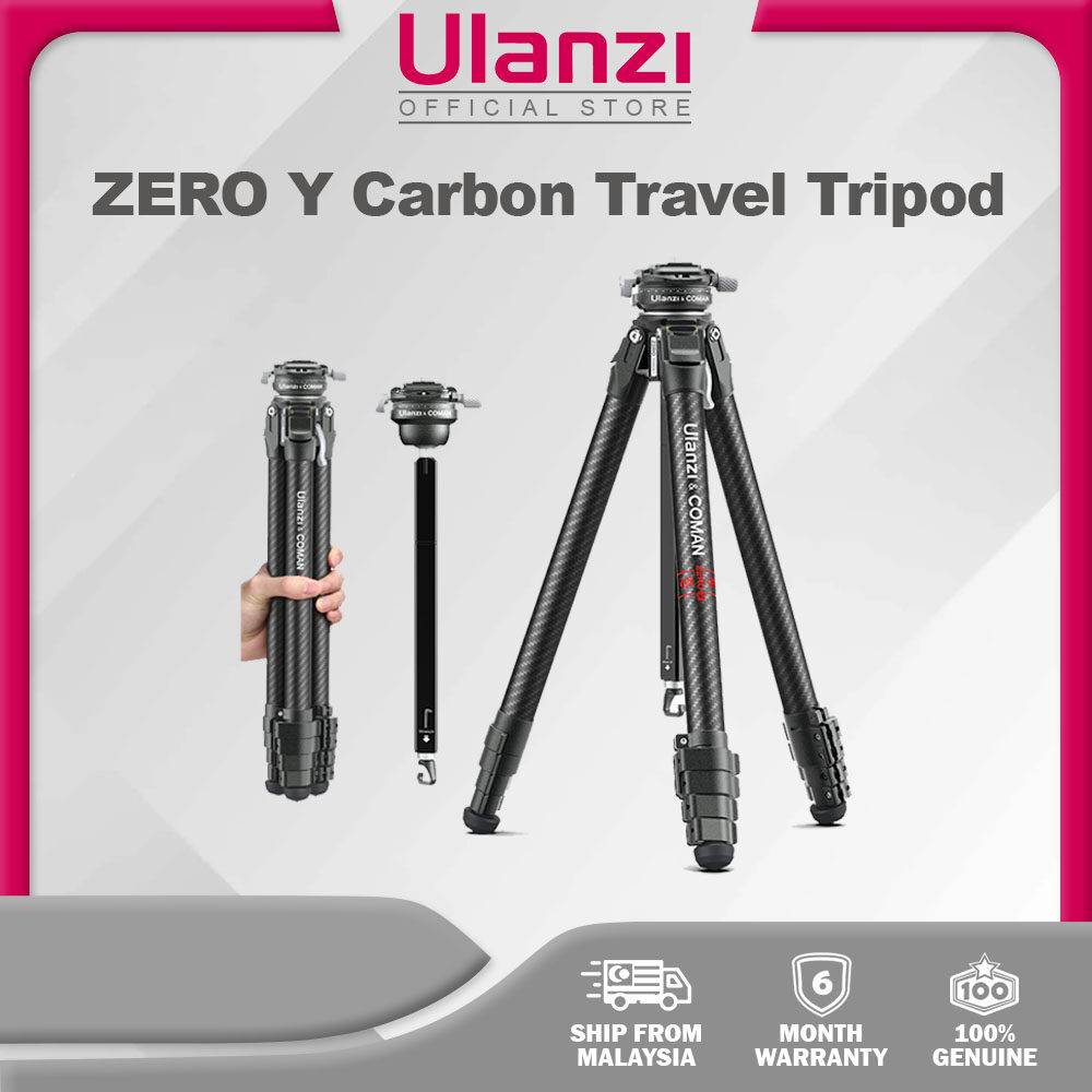 Ulanzi Coman Zero X Zero Y Lightweight Travel Tripod Full Carbon Fiber ...