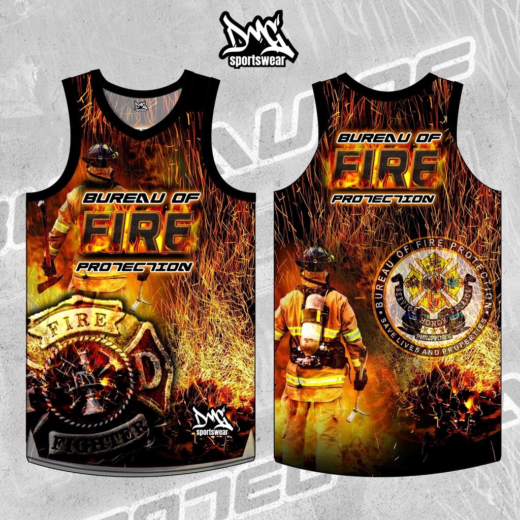 Amazing Concept BFP Bureau of Fire Protection Full Sublimation Jersey ...