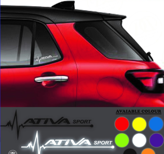 2pcs PERODUA ATIVA SIDE WINDOW STICKER | Lazada