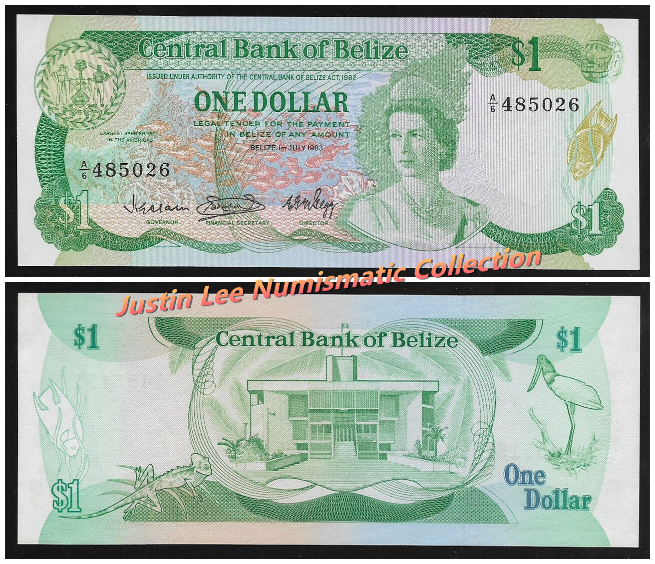 Year1984-87 伯利兹 Belize $1 UNC (Queen Banknote) | Lazada