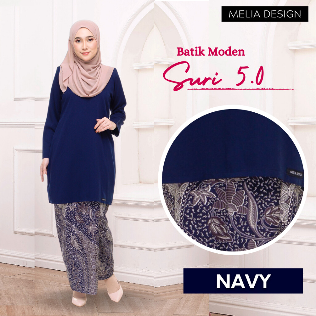 By Melia Design Kurung Moden Batik Suri 5.0 | Lazada
