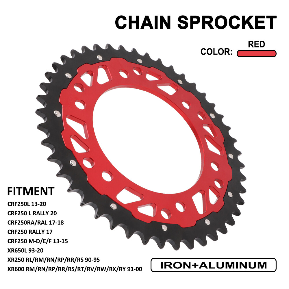 JFG MOTO 51T 520 Chain Sprocket For CRF250L CRF250L RALLY 2020 XR650L XR250 XR600 motorcycle ...