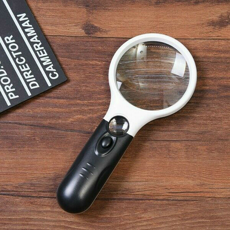 【Flash Sale】25X Extra Large Strong Magnifying Glass 3 Bright LED Zoom ...