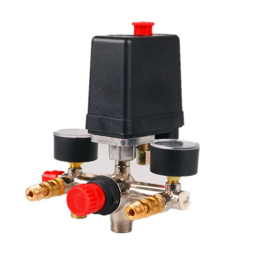 Pressure Switch Manifold Regulator Gauges Air Compressor Pressure ...