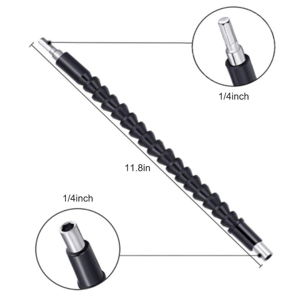 Flexible Extension Screwdriver Bit Holder Magnetic Extention Hex Shaft ...