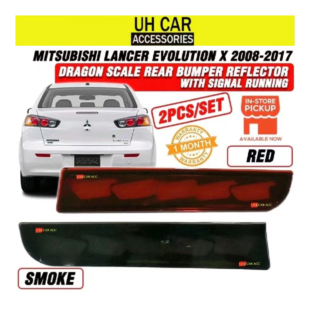 Mitsubishi Lancer Evolution X 2008 - 2017 Dragon Scale Rear Bumper ...