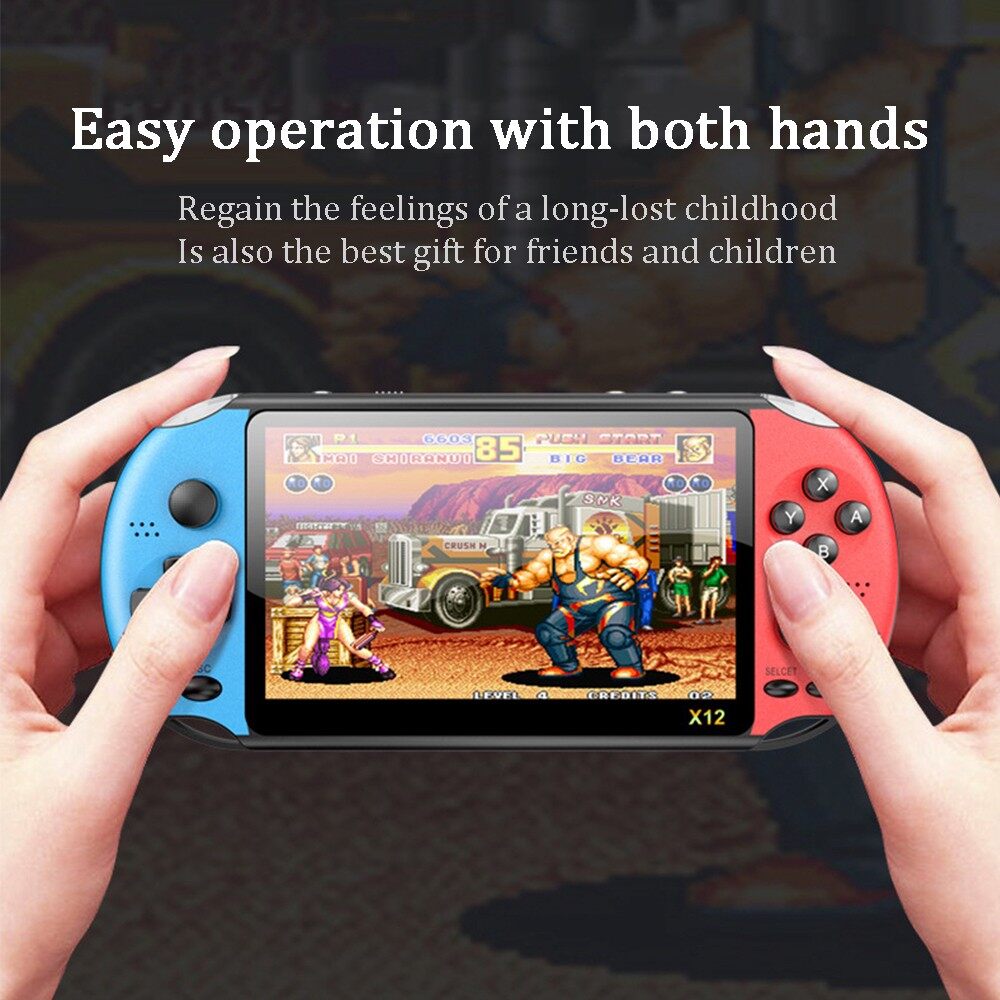 X12 PSP เกมคอนโซลมือถือ3700 + เกมหน้าจอ5.1นิ้ว8GB PlayStation พกพา PSP ...