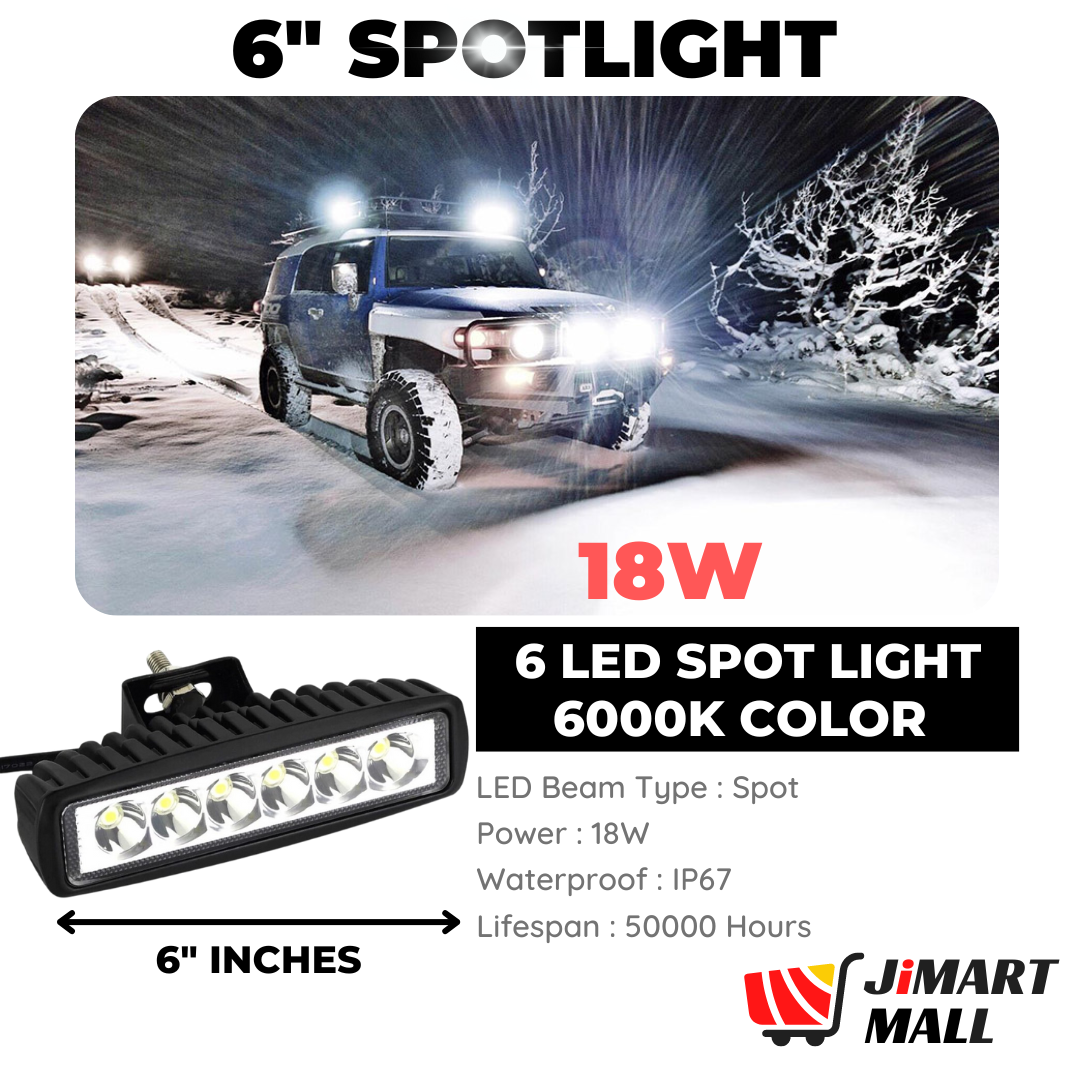 LED SPOT LIGHT CAR MOTORCYCLE 4x4 Waterproof Off Road Parts Fog Lamp ...